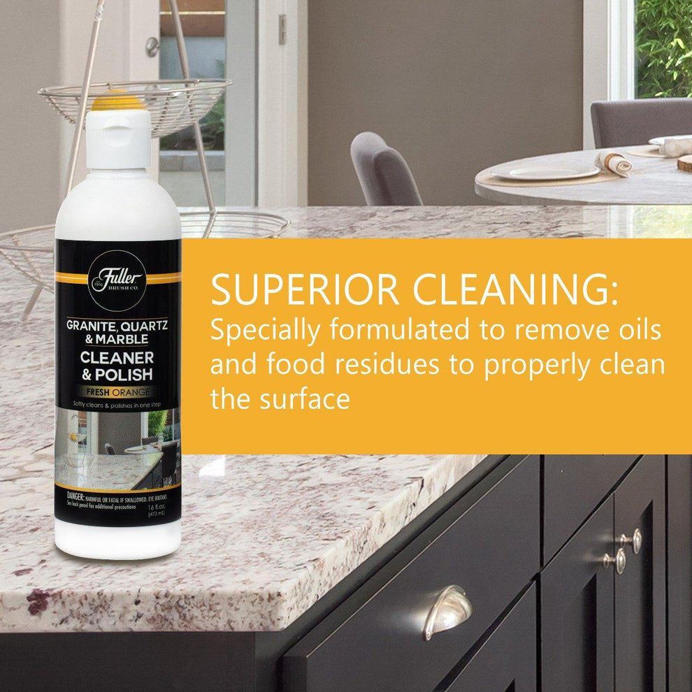 Granite Quartz Marble Countertop Cleaner & Polish - Cleans and Protect ...